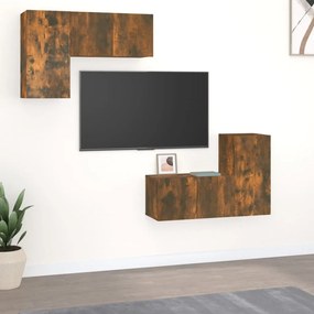 vidaXL 4dílný set TV skříněk kompozitní dřevo [3078688] Barva: dub sonoma