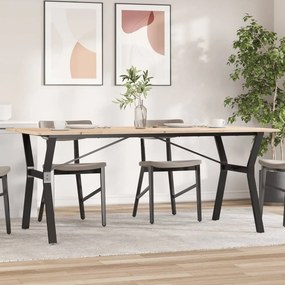 Jídelní stůl s Y rámem 180 x 90 x 75 cm borové dřevo a ocel 3282722