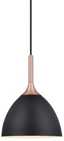 Závěsná lampa Bellevue černá, měď Rozměry: Ø  24 cm, výška 32 cm