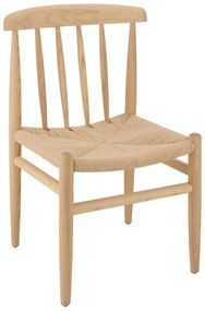 Přírodní dřevěná židle Scandinavian - 45*45*79cm