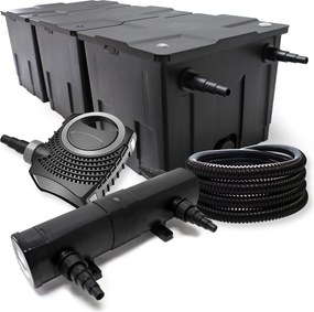 Sada jezírkové filtrace SunSun CBF-350C / CUV-224 – 90000 L, 10000 l/h, 80 W (54102)