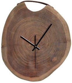 OnaDnes -20% Akátové nástěnné hodiny Kave Home Yuliana 30 x 35 cm