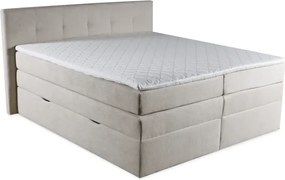 Kontinentální boxspring postel ANNA 200x220, šedá (gerra 80)