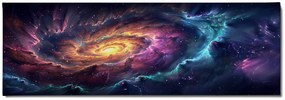 Obraz na plátně - Galaxie Risierre FeelHappy.cz Velikost obrazu: 90 x 30 cm