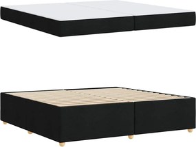 Rám postele s matrací Černá 200 x 200 cm textil 3399379