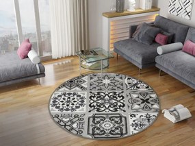 Protiskluzový koberec Patchwork šedý