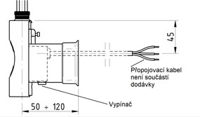 Hydronix Home Plus, čtvercový profil, topná tyč Barva topné tyče: Antracit matný grafit, Výkon topné tyče: 300 W, Připojení topné tyče: Bez kabelu s mechanickým vypínačem
