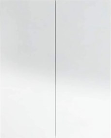 Koupelnová skříňka se zrcadlem 60 x 15 x 75 cm MDF zářivě bílá 331525