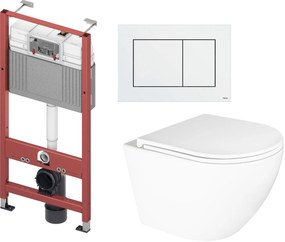 Set podomítkový WC modul Tece Base 9400407, záchodová mísa Oltens Hamnes 42019000, 45111000, 9.240.400
