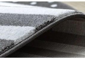 Kulatý koberec PETIT HVĚZDA, šedý velikost kruh 140 cm | krásné koberce cz