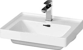 Cersanit Crea - závěsná skříňka s umyvadlem 50cm, bílý lesk, S924-002+K114-005