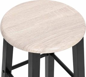 Barové stoličky 2 ks černé MDF 284388