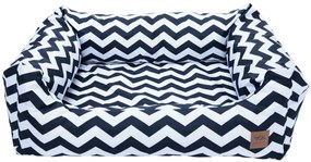 BedPet Luxusní pelíšek pro psa B&W ZigZag VELIKOST: XS 67x55x21 cm