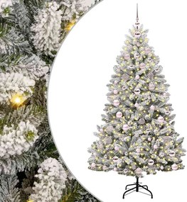 Umělý vánoční stromeček 180 cm 300 LED Teplá bílá PVC a ocel 3395750