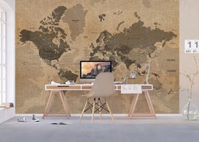 Fototapeta na míru Historická Mapa Světa | Vliesová fototapeta na zed' | DFTNXXL1215