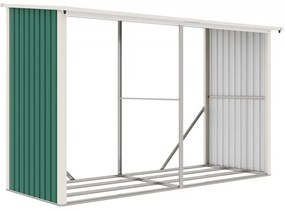 G21 Přístřešek na dřevo G21 WOH 682 - 302 x 119 cm, zelený G21-63900503