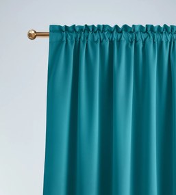 Room99 Hotový závěs na pásce Zatemňovací LAUREL Jednobarevný Barva: Granátová, Velikost: 140 x 250 cm
