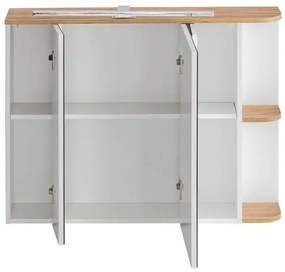 Koupelnová skříňka PLATINUM bílá, zrcadlo
