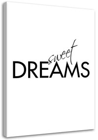 Obraz na plátně Nápisy Sweet Dreams - 40x60 cm