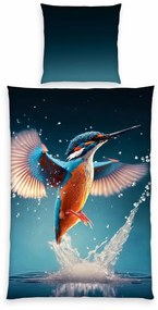 Herding Bavlněné povlečení Kingfisher, 135 x 200 cm, 80 x 80 cm