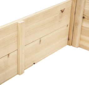 Outsunny skleník dřevěný chladicí rám, skleník a zahradní truhlík, 100x50x35 cm, přírodní, jedle, PC deska