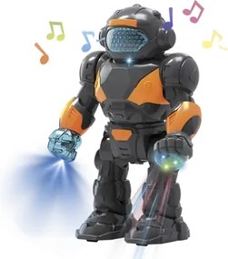 TEDDIES Chodící robot se světlem a zvukem / Interaktivní robot / plast