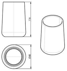 Gedy MARIKA sklenka na postavení, zelená MK9807