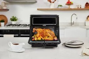 Breville VDF130X černá / Horkovzdušná fritéza / 11 l / 10 programů / 1