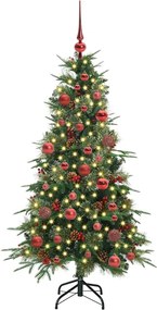 Umělý Skládací Vánoční Strom s stojanem Zelená 150 cm PE a PVC 3397406