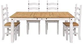 IDEA Jídelní stůl CORONA 16110B + 4 židle CORONA 160204B