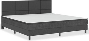 Čelo postele tmavě šedé textil 200 x 200 cm 287479