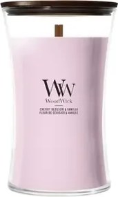 WoodWick Cherry Blossom  Vanilla svíčka velká
