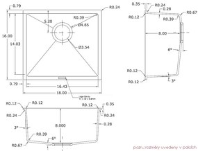 Granitový dřez Sinks FRAME 457 Titanium