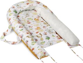 Bellatex Hnízdečko pro miminko Bílá,Žlutá 30x70 cm
