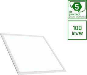 Led panel 600 pod omítku 4500lm 45W b.neutralní 4000K 595x595x10mm Slim obou