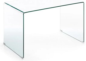 Skleněný pracovní stůl 70x125 cm Burano – Kave Home