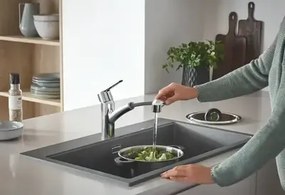 Grohe QuickFix Start - Dřezová baterie s výsuvnou sprškou chrom
