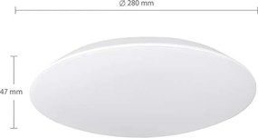 LED stropní světlo odolné vůči vlhkosti WO823 - průměr 28 cm, bílá