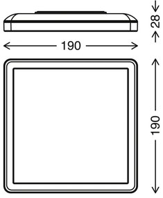 Briloner 7153-416 - LED Stropní svítidlo SLIM LED/12W/230V