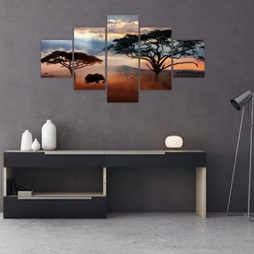 Obraz - Národní park Serengeti, Tanzánie, Afrika (125x70 cm)