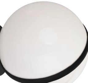 Exteriérové ​​nástěnné svítidlo Circulo, 1x bílé plastové stínítko, b