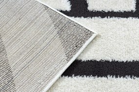 Dywany Łuszczów, Kusový koberec Mode 8631 geometric cream/black, 120x170, černobílá, kancelář