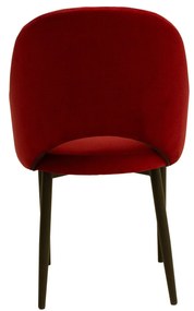Bradop Židle čalouněná RITA podnož černá kovová Z209 | Látka: 140 - Monolith-140,Provedení: CM - CM
