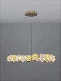 Závěsné LED svítidlo NOVA LUCE BRILLE 52W 3200K 9695202 stmívatelné Triac