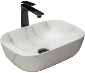 Rea Belinda umyvadlo na desku, 46 x 32 cm, mramor, REA-U8702