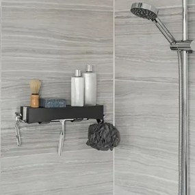 Compactor Clever Flip Polička do koupelny - systém upevnění bez vrtání