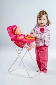 TEDDIES Židlička pro panenky vysoká kov/plast / 33x26x60 cm / od 3 let