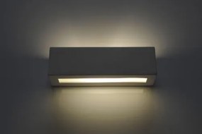 Nástěnné keramické svítidlo SOLLUX Vega E27 1x60W bez zdroje SL.0006 bílá