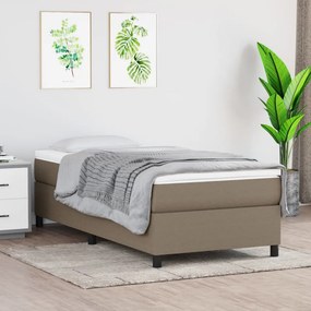 Box spring postel s matrací taupe 90x190 cm textil 3144387