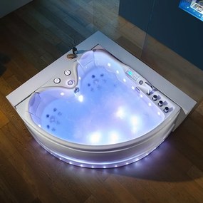BPS-koupelny Hydromasážní vana HYD-RO764L 150x150 LEVÁ s ohřevem vody